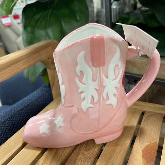 Sheffield Home | Dining | Pink Cowgirl Boot Handpainted Ceramic Mug Nwt ...